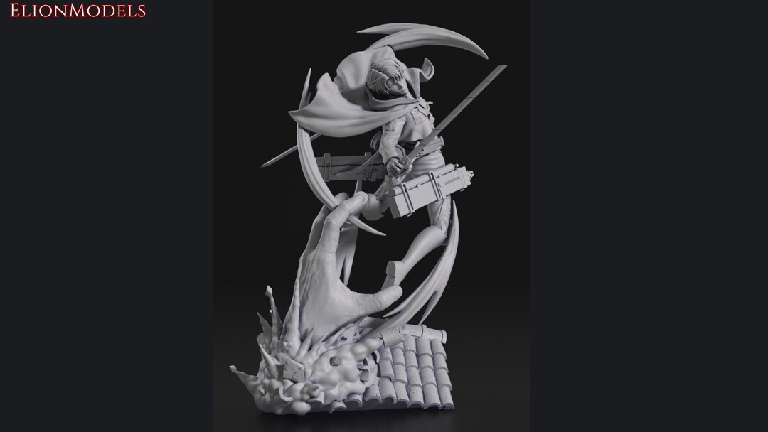 High Quality Levi Ackerman STL Model for 3D Printing From Attack on ...