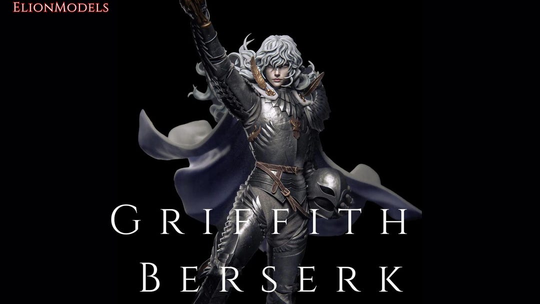 Berserk Griffith Anime Manga Fantasy Dark Fantasy High Quality STL ...