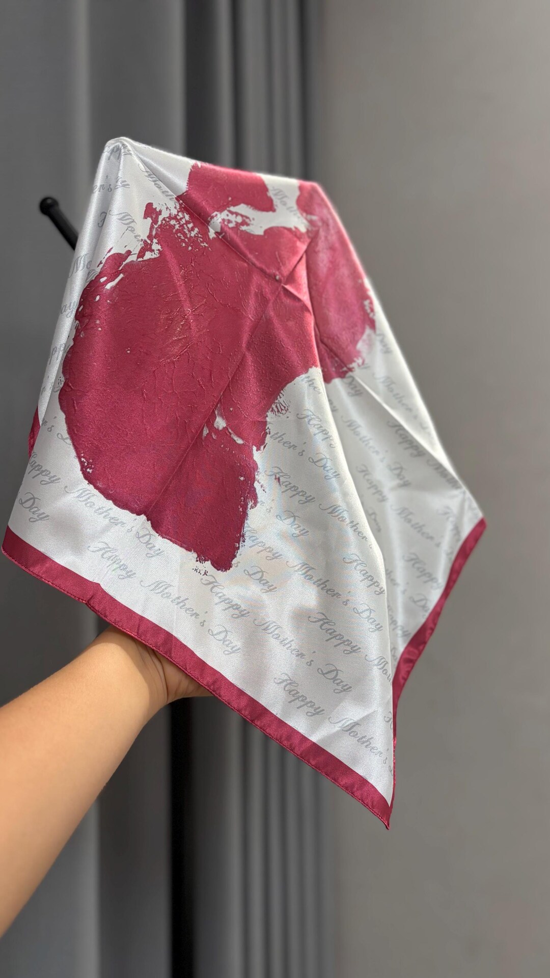 Custom Child Drawing Mulberry Silk Scarf, Personalized Mother's Day ...