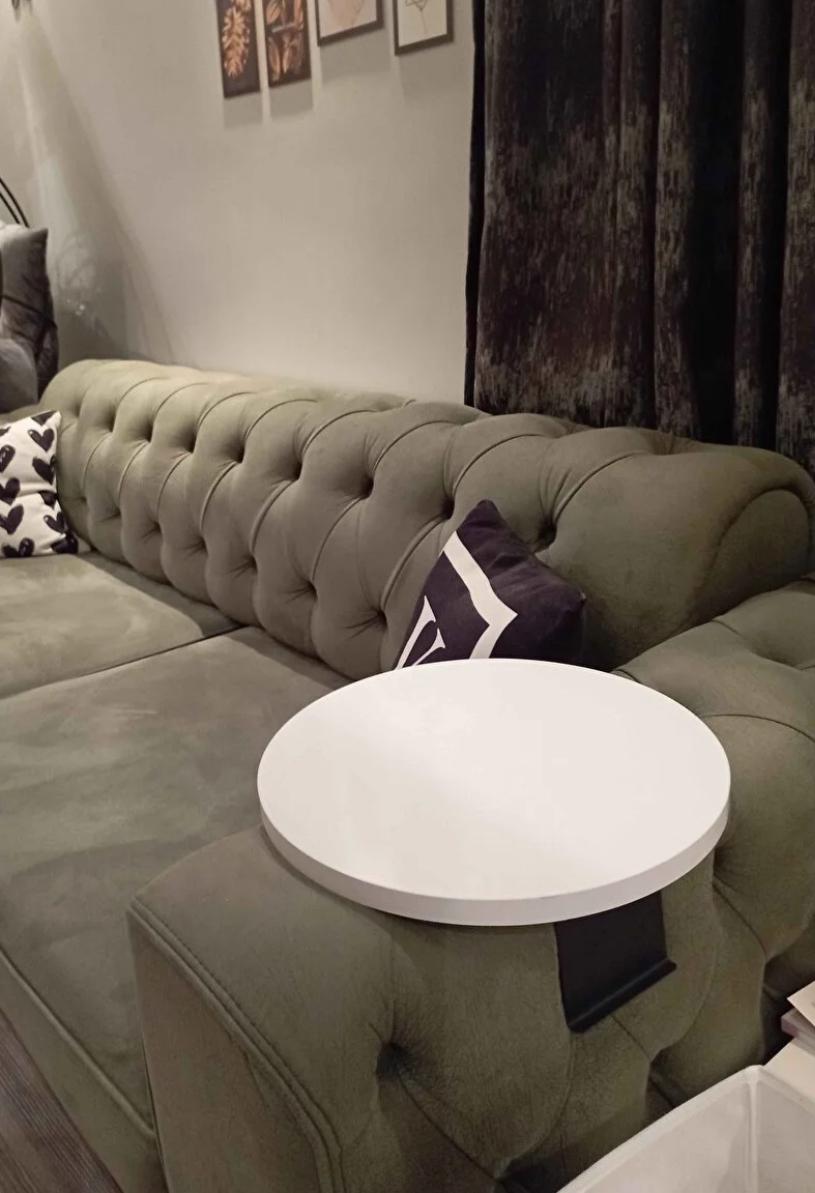 Armrest for Sofa Arm, Adjustable Sofa Side Table, Sofa Arm Table Tray ...