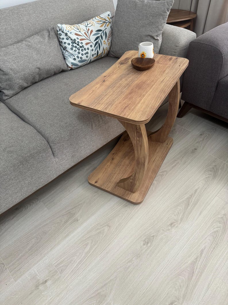 C-leg Sofa Table: Rolling Laptop Stand, Breakfast Tray - Etsy