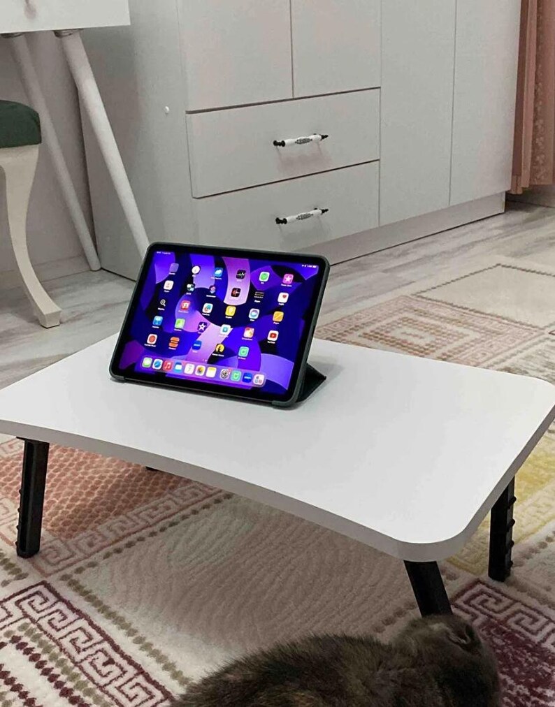 Foldable Laptop Stand, Bed Seat Breakfast Computer Stand, Portable ...