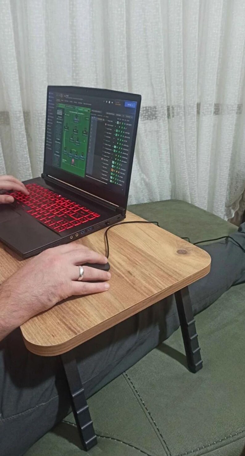 Foldable Laptop Stand, Bed Seat Breakfast Computer Stand, Portable ...