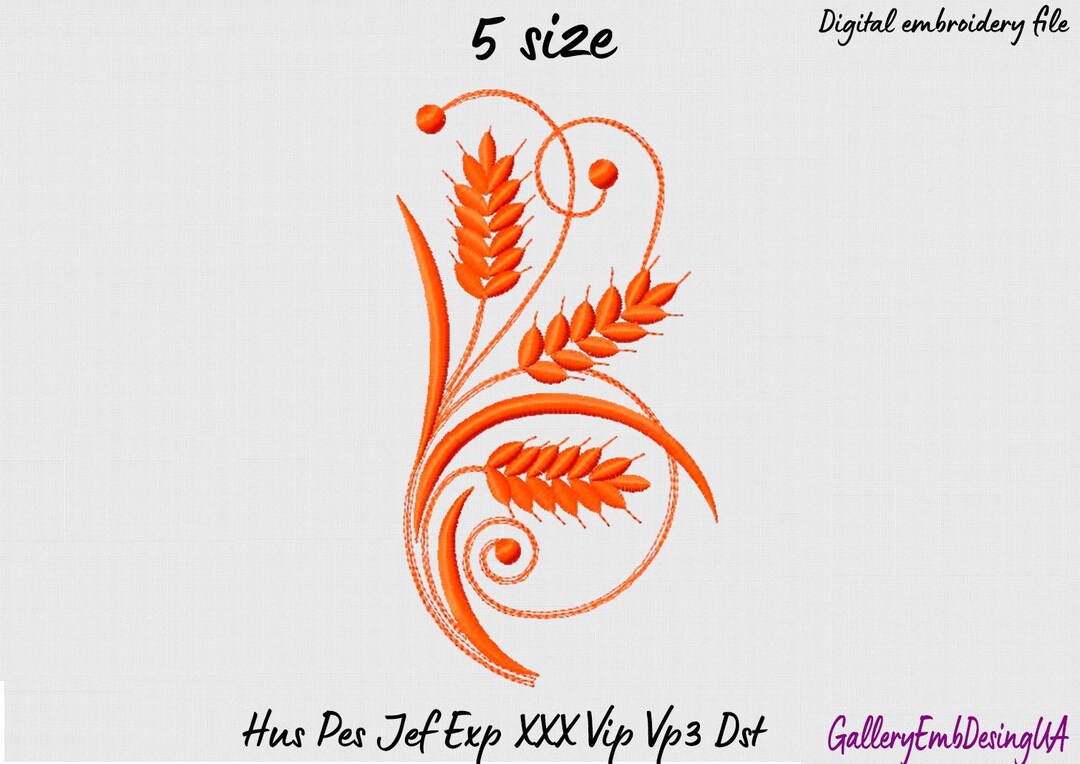 Wheat Ornament Wheat Border Wheat Bundle Ears of Wheat Digital ...