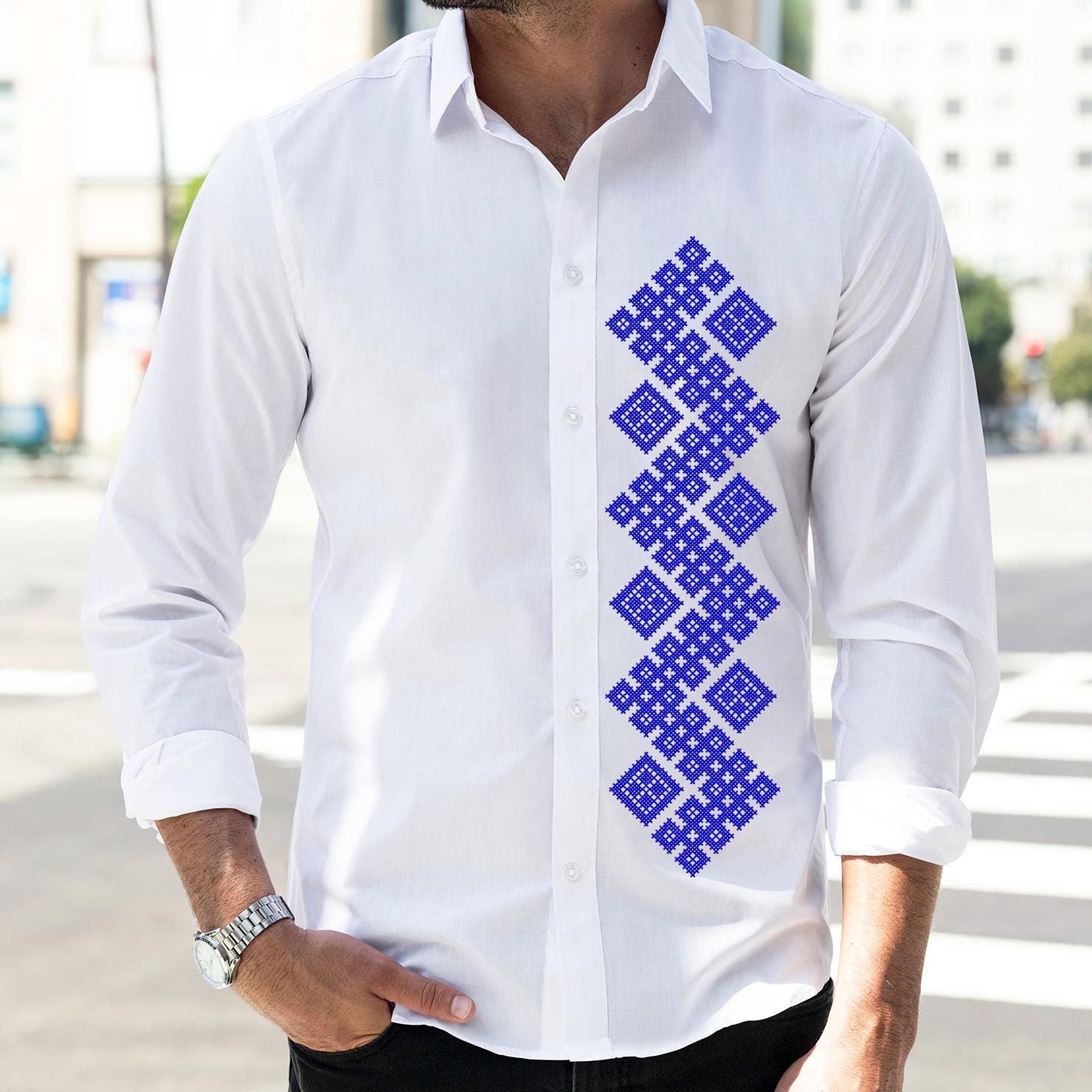 Geometric Machine Embroidery Design, Geometric Cross-stitch Design ...