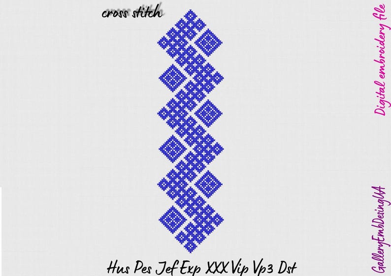 Geometric Machine Embroidery Design, Geometric Cross-stitch Design, Geometric Ornament ...