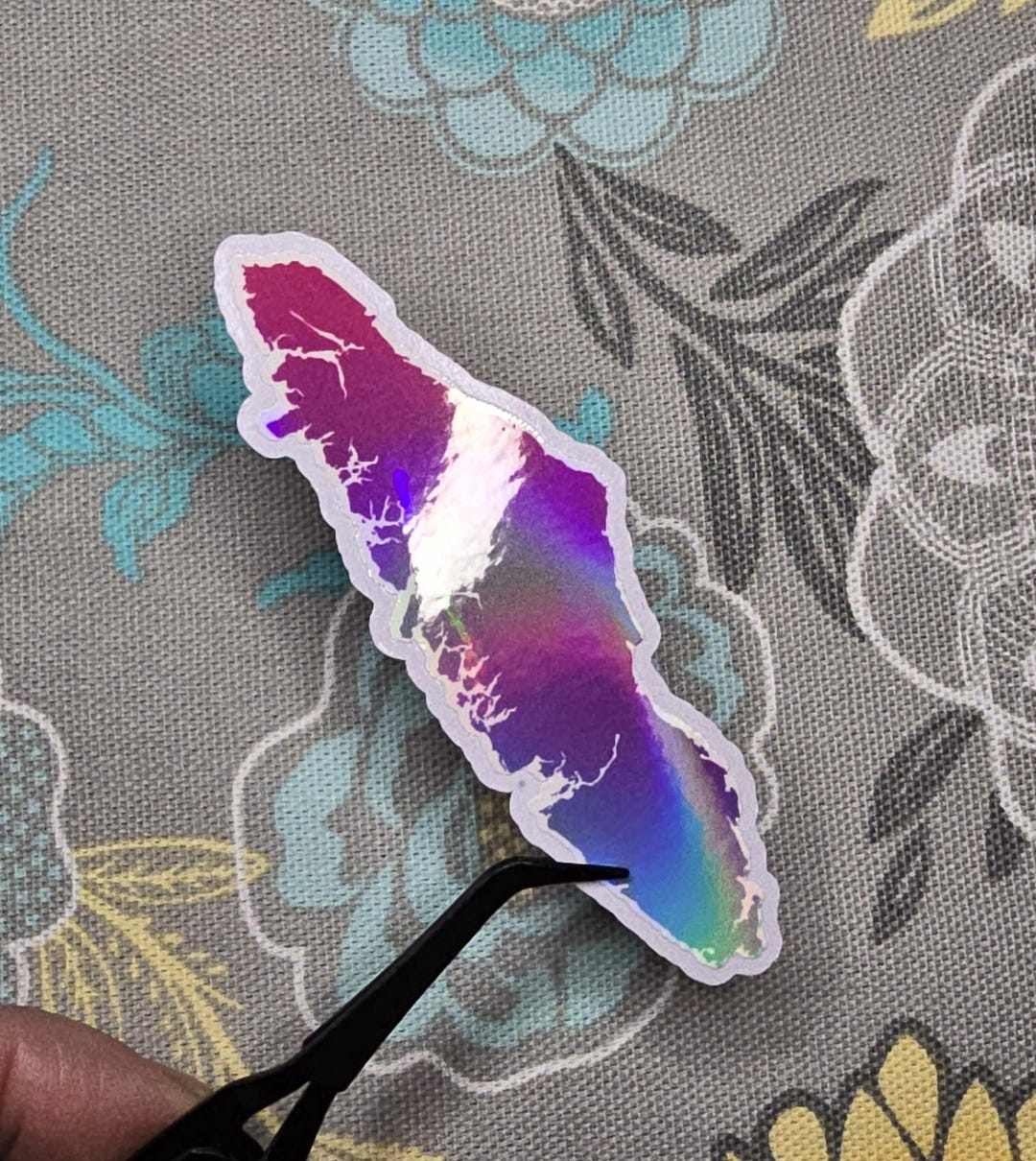 Holographic Vancouver Island Sticker - Etsy