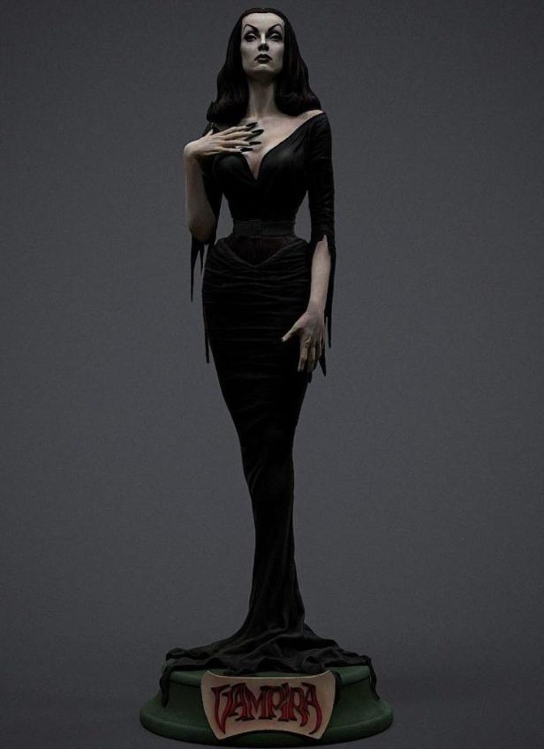 Mailainspired Ghoul Resin Statue | 1/6 Scale Vampira Horror Figure - Etsy