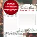 Christmas Movie Bucket List Printable, Holiday Checklist (PDF) - Etsy