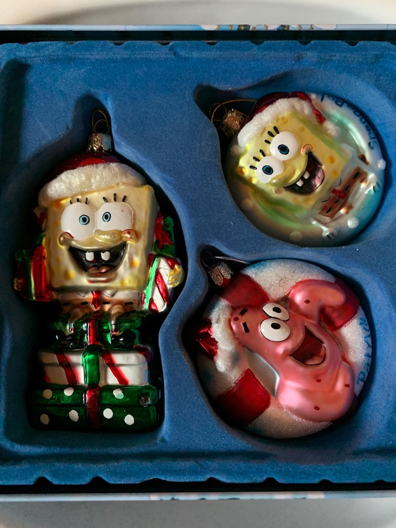 Spongebob Squarepants Winter Water Land Nickelodeon Ornaments by Kurt S ...