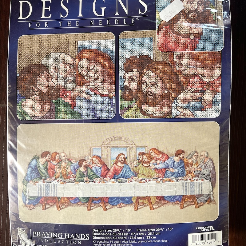 Last Supper Cross Stitch - Etsy