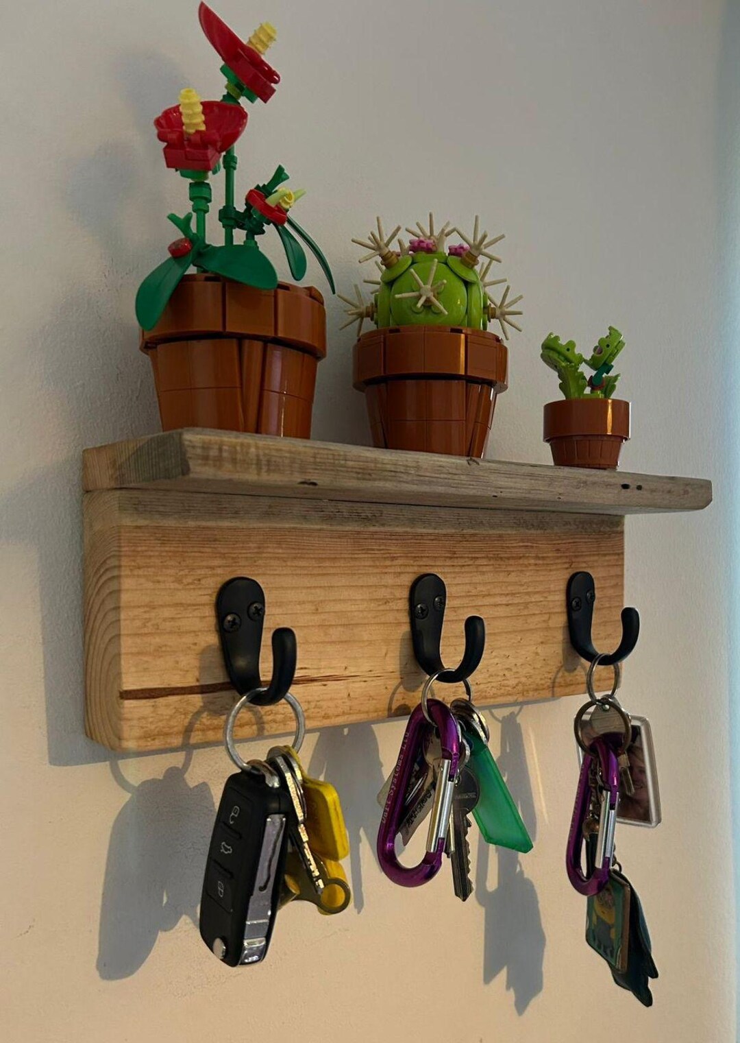 Reclaimed Wood Key Holder - Etsy