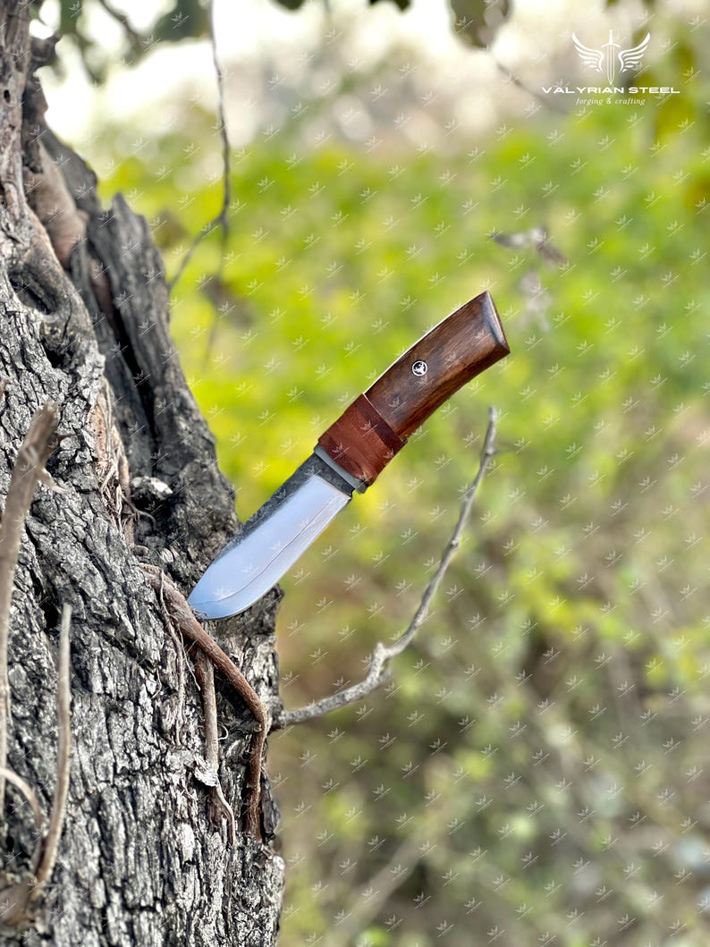 10" Custom Handmade Bushcraft Knife - Cowboy Hunting Knife - GIFT for ...