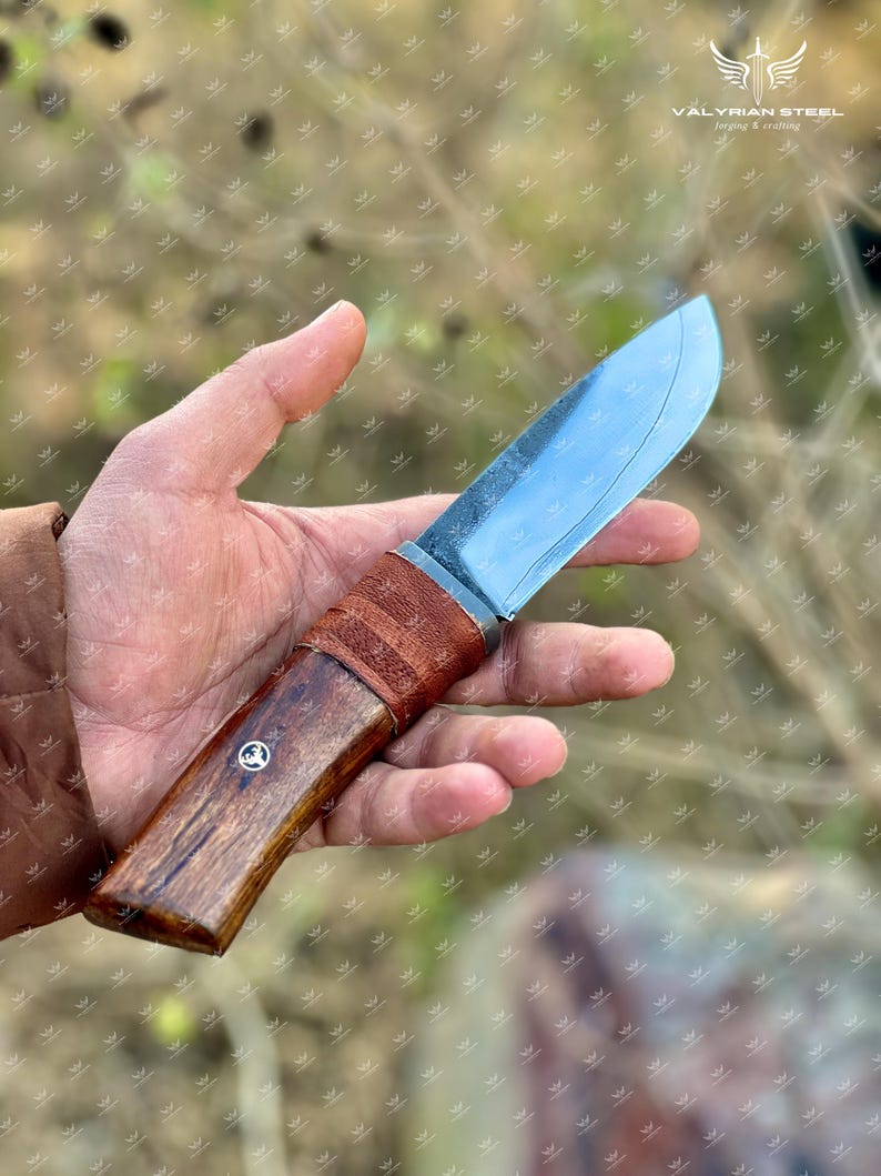 10" Custom Handmade Bushcraft Knife - Cowboy Hunting Knife - GIFT for ...