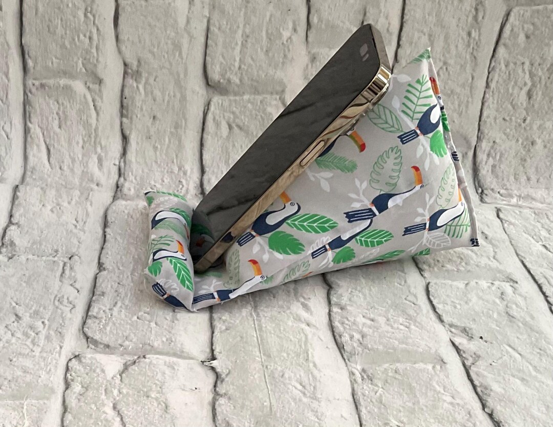 Toucan Fabric Phone Stand: Novelty Tech Gift (8x5.5 Inches) - Etsy