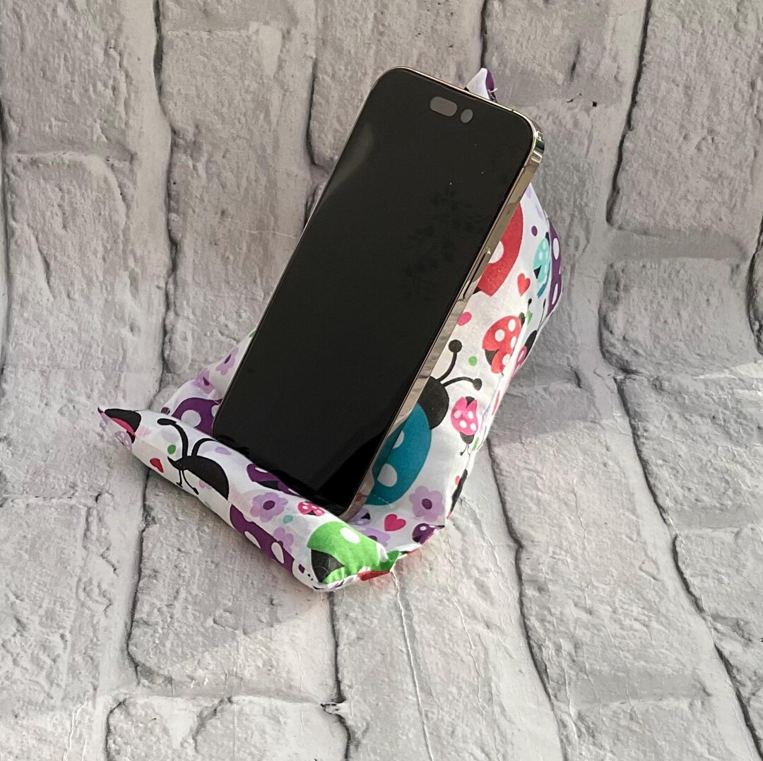 Ladybird Phone Stand, Phone Pillow, Fabric Phone Stand, Tech Gift ...