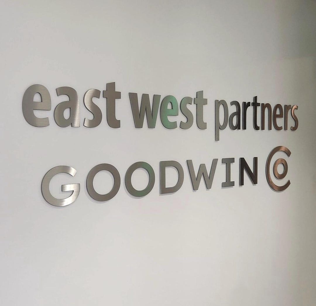 Custom Business Logo, Reception Logo Sign, Spa Decor, Gold Mirror Sign ...