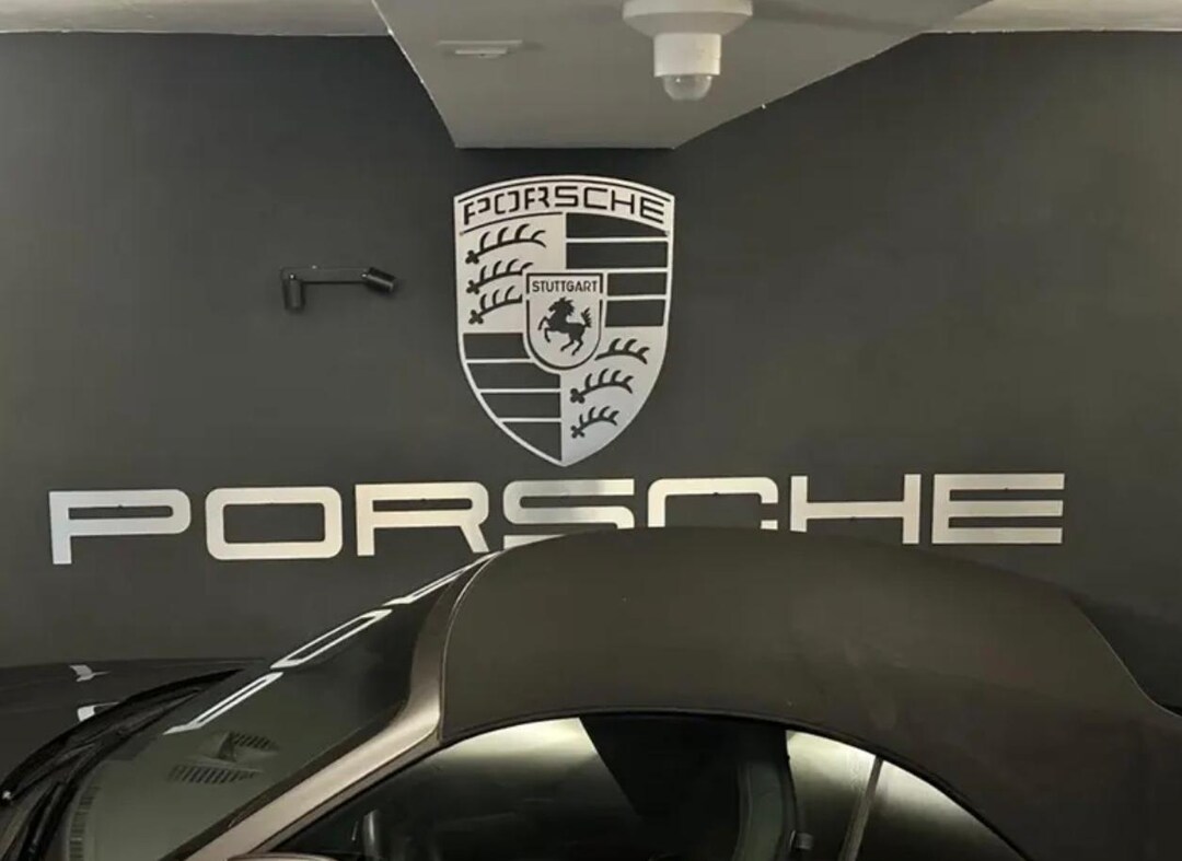 Porsche Conposite Wall Sign Logo Crest Dealership Sign Metal Crest ...