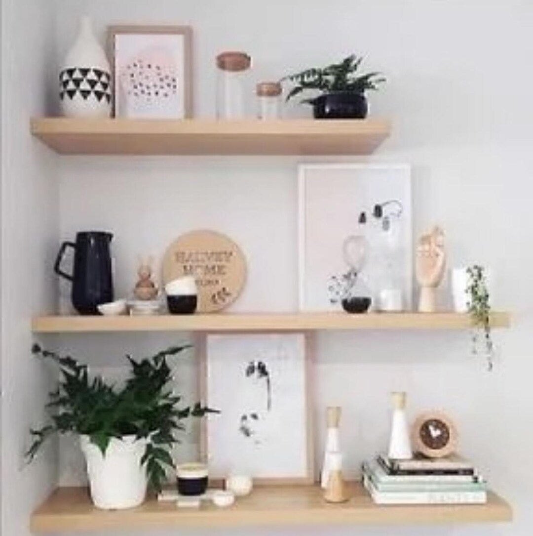 3-piece Flying Shelf Bookcase Home Decor Garage Decor Wall Shelf Wall ...