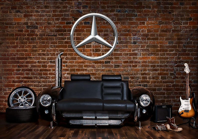 Mercedes Benz Wall Decor Garage Wall Decor Home Wall Decor Lux Garage ...