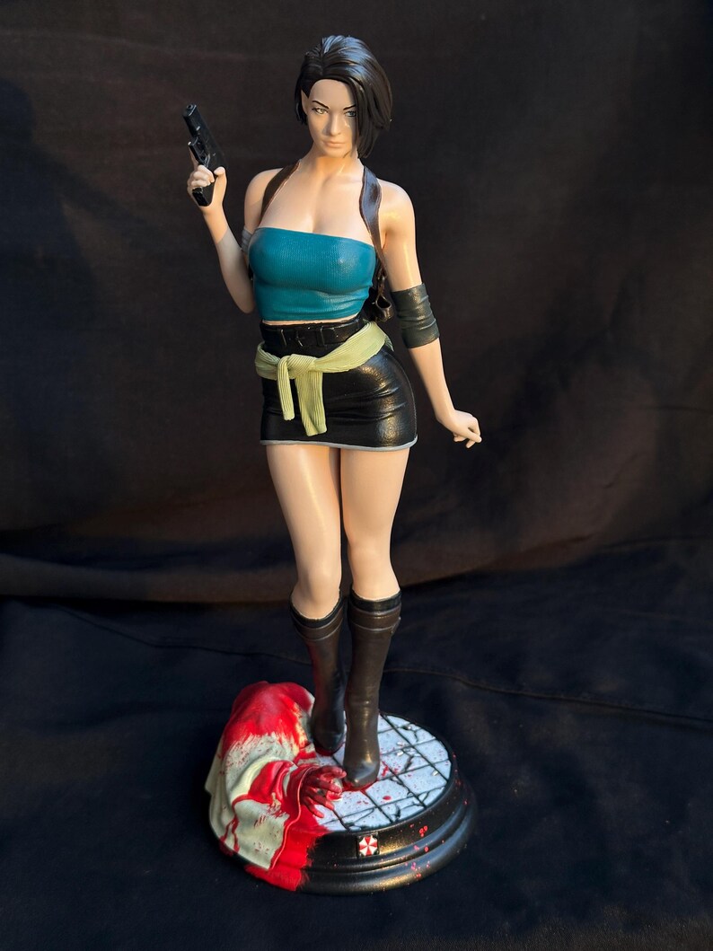 Jill Valentine Resident Evil 3D Printed Figure / Statue Hand Painted ...
