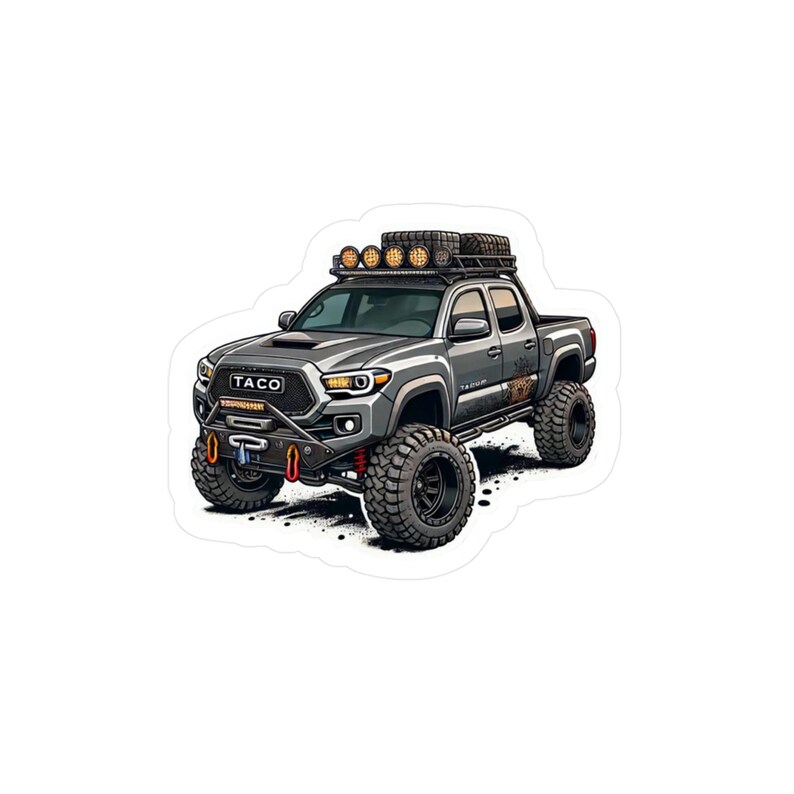TACOMA STICKER Overlanding Custom Vinyl Decal Truck Window Decal ...