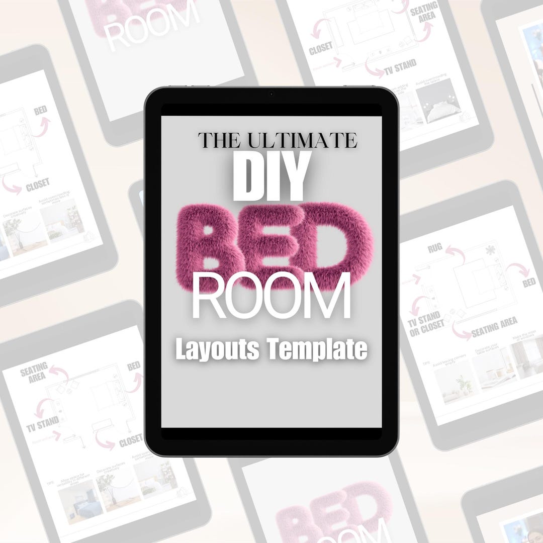 DIY Bedroom Layouts Template - Etsy