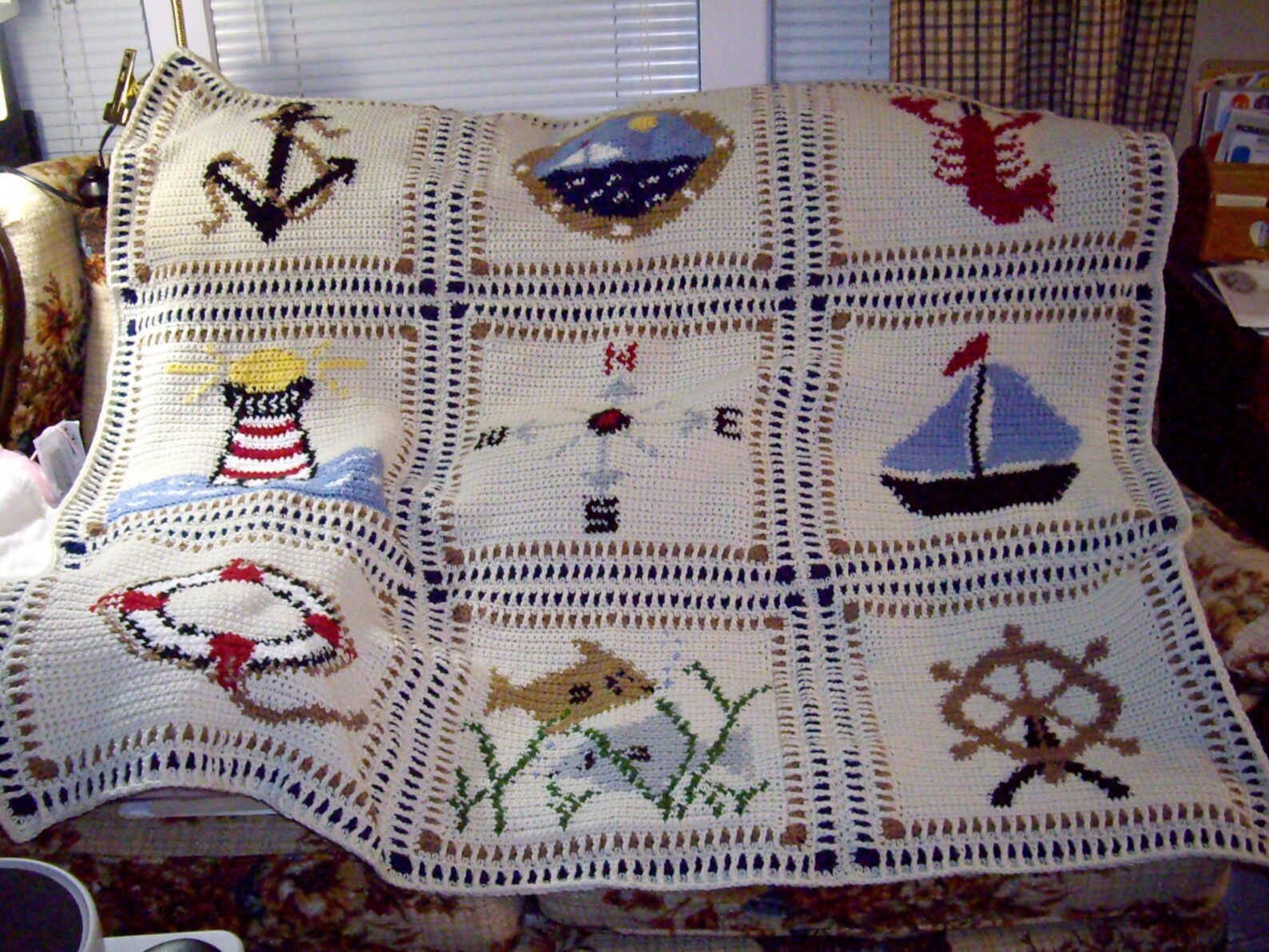 Patternby the Shores of Cape Cod Afghan - Etsy