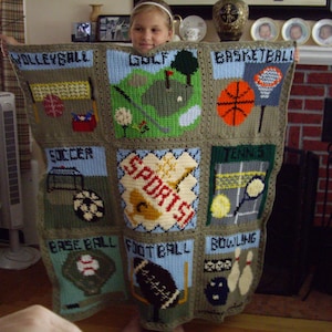 Pattern - Sports Lovers' Afghan - Etsy