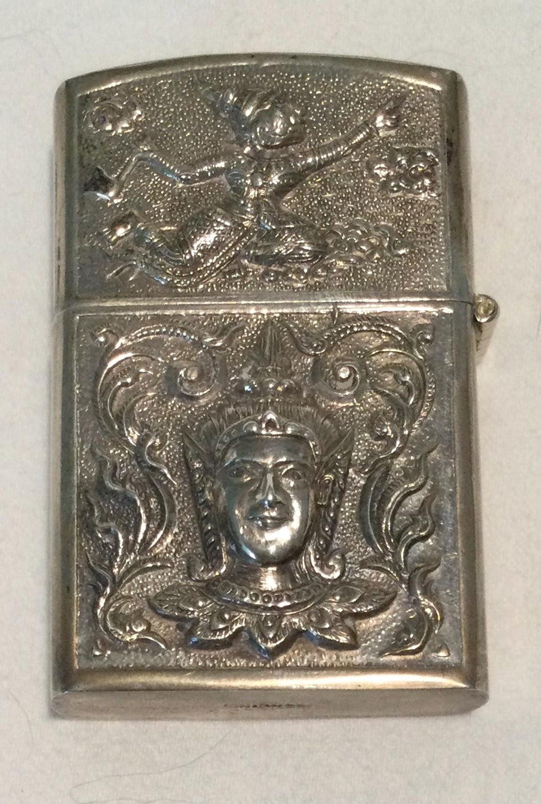 Vintage Siam Sterling Silver Cigarette Lighter - Etsy
