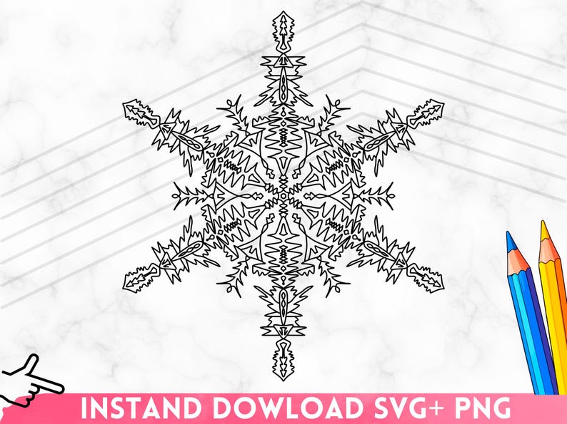 Snowflake Mandala SVG, Mandala Clipart, Snowflake Svg Bundle, Snowflake ...