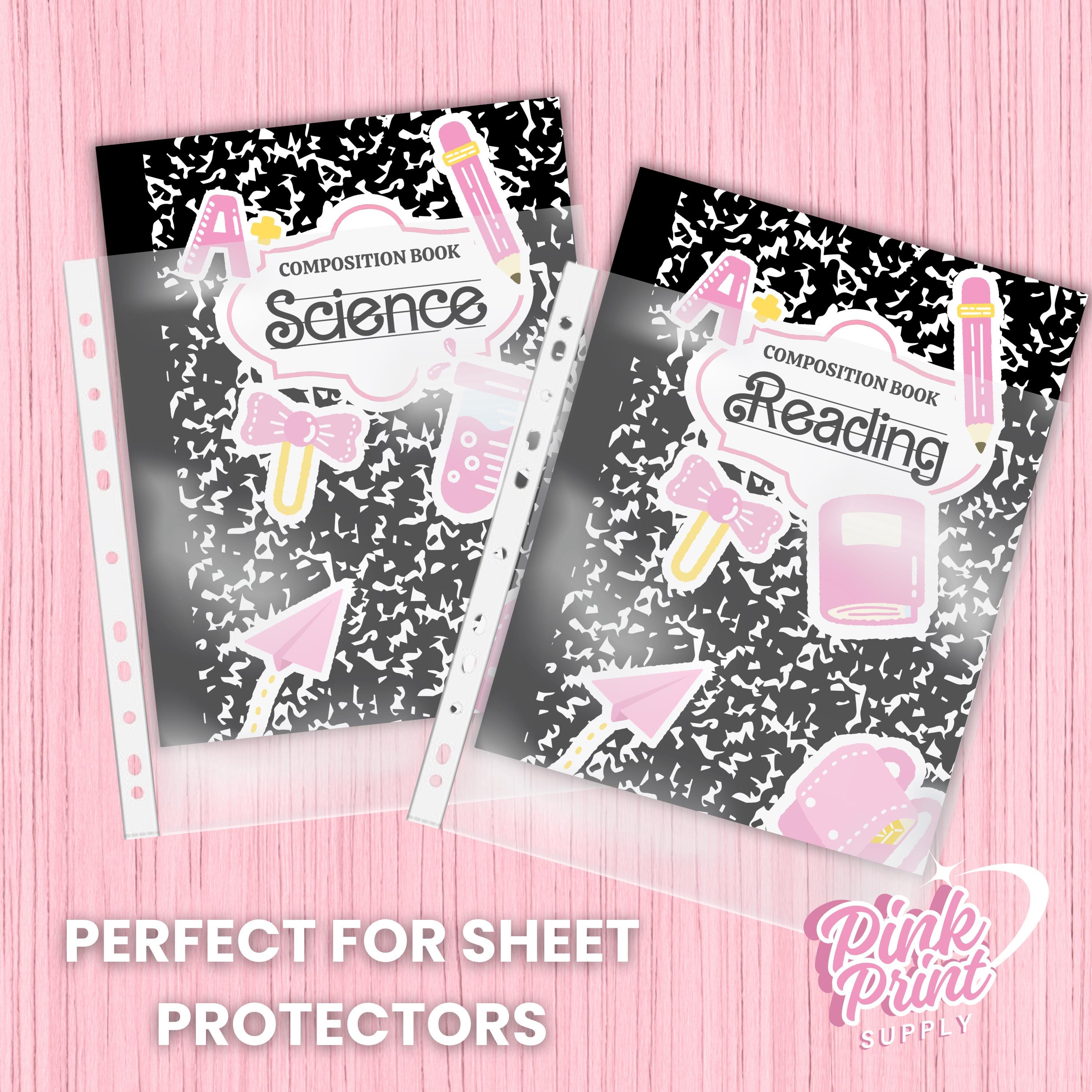 Binder Covers and Spines, Composition Notebook Covers, Personalized ...