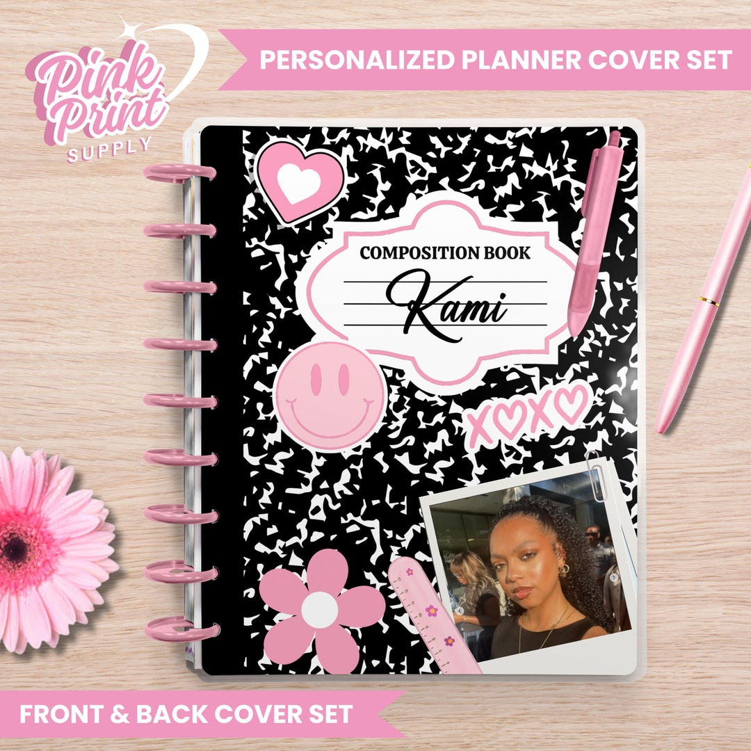 Custom Planner Cover, Composition Notebook Covers, Personalized Classic ...