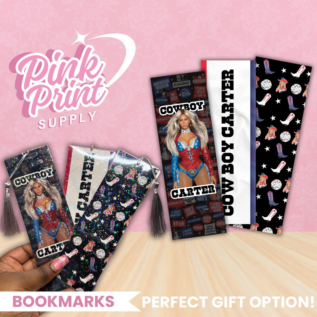 Cowboy Carter Bookmarks | Cute Reader Gift for Her | Rodeo Cowboy ...