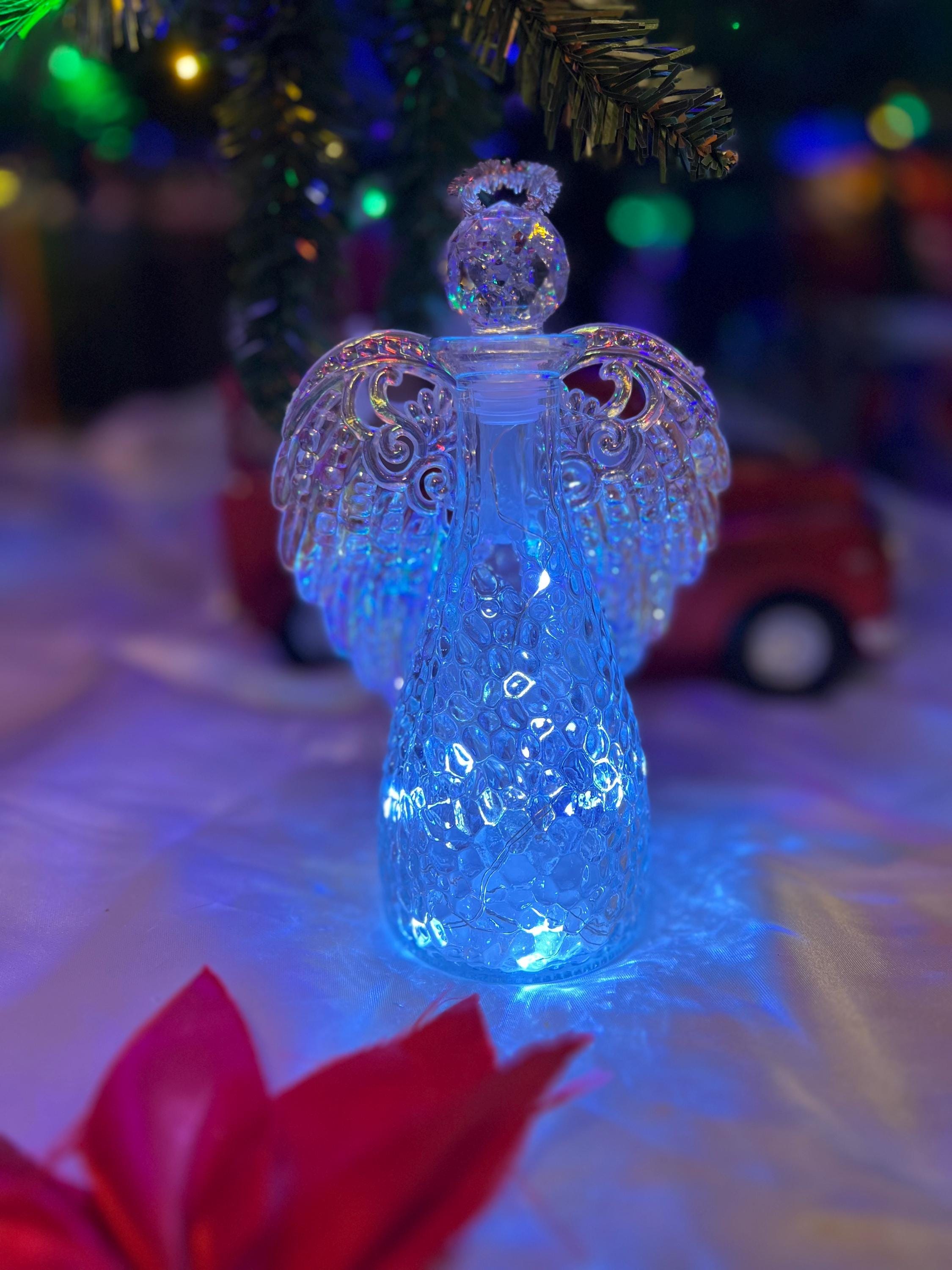 Light up Glass Angels - Etsy