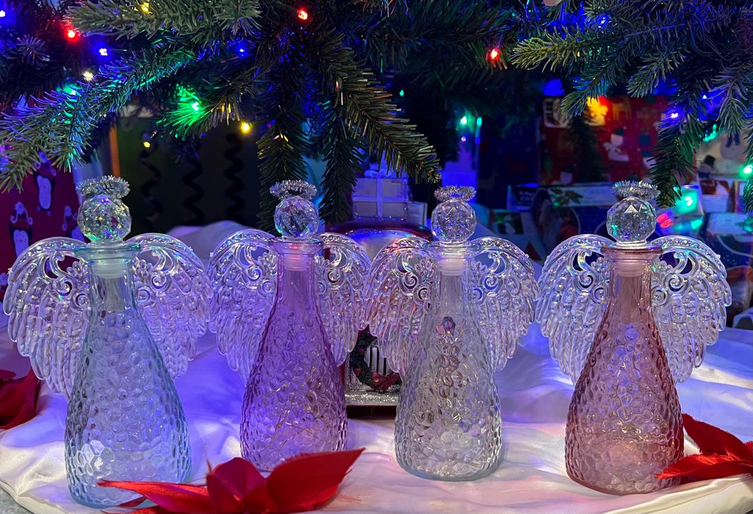 Light up Glass Angels - Etsy