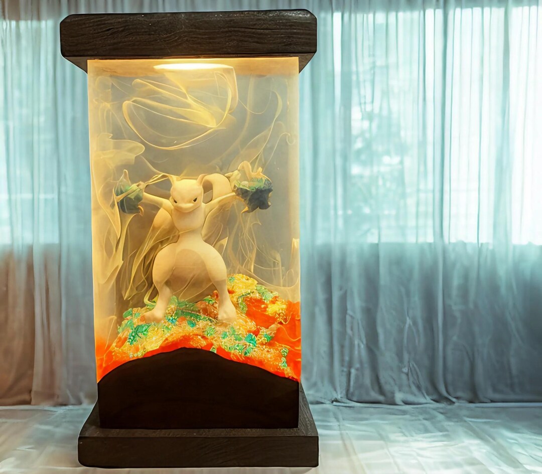 Custom Mew.two Epoxy Resin Night Light, Custom Anime Character Lamp for ...
