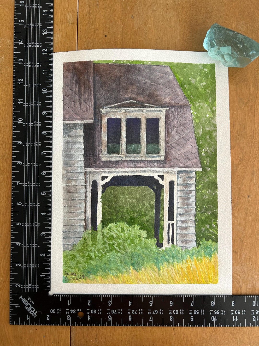Haunted Summerwind Mansion Watercolor Painting - Etsy