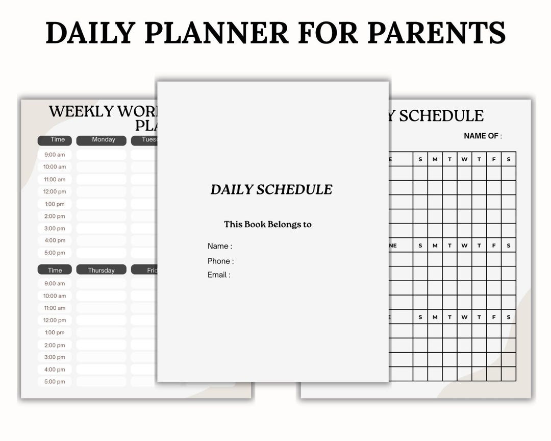 Busy Mom Planner Digital Template, Digital Mom Planner, Mom Life ...