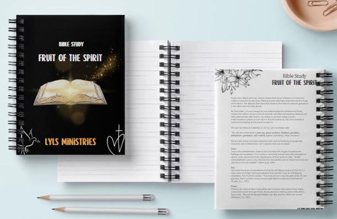 Fruit of the Spirit Bible Study/journal, Fillable, Downloadable ...