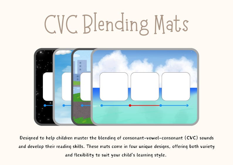 CVC Blending Mats - Printable - Etsy