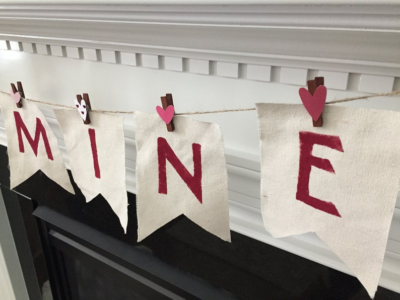 Be Mine banner Valentine banner Valentine garland | Etsy