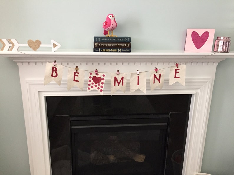 Be Mine banner Valentine banner Valentine garland | Etsy
