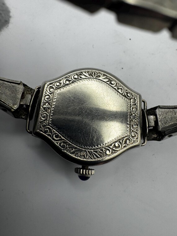1920’s Vintage Driver’s Watch Art-Deco 14k White Gold… - Gem