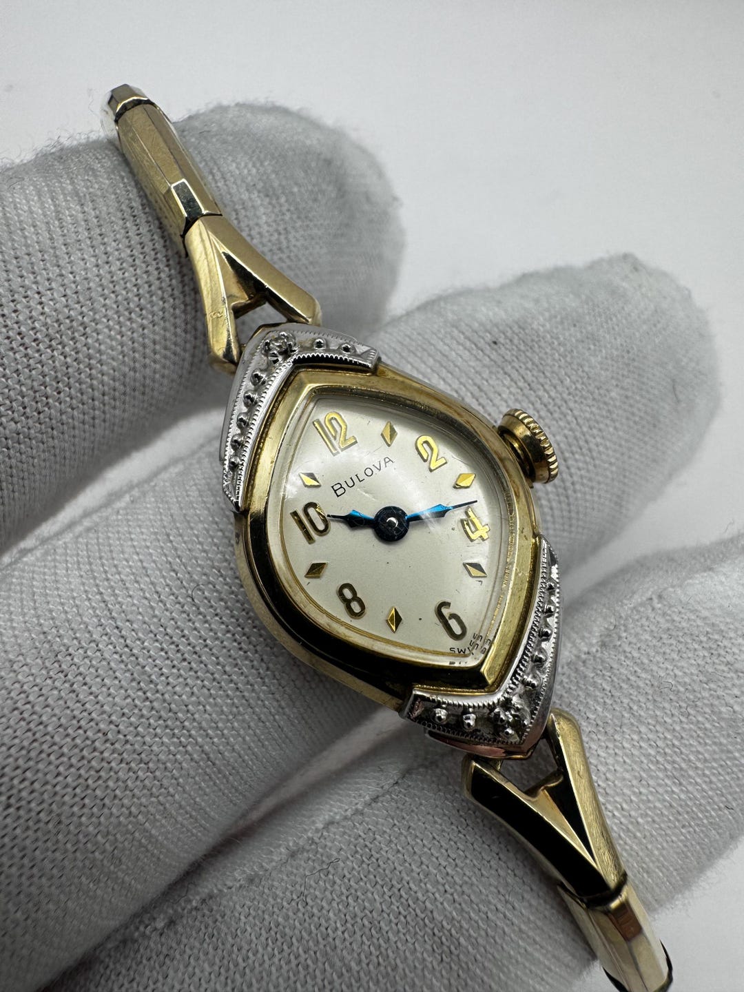 1961 Bulova Vintage 10k Rolled Gold Plate Bezel and Gold Filled Band, 2 ...