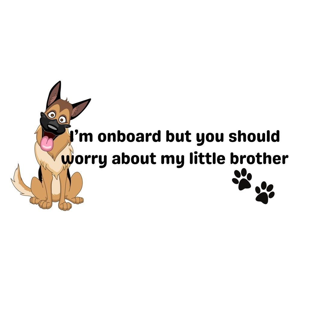 Dog Bumper Sticker, German Shepherd Dog Bumper Sticker, Car Bumper ...