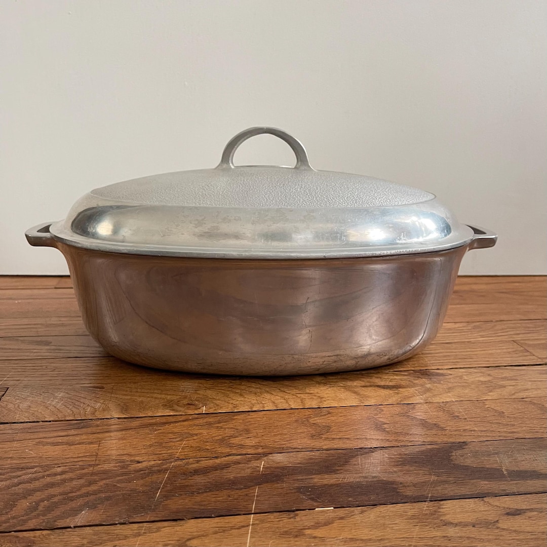 Vintage Griswold Cast Aluminum Oval Roaster Dutch Oven With Trivet NO 5 ...