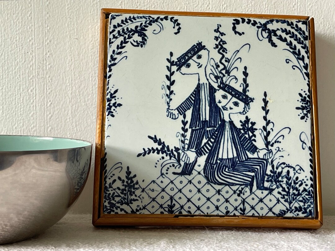 Vintage Bjorn Winblad Nymolle Trivet Denmark Tile Sailors Danish Modern - Etsy
