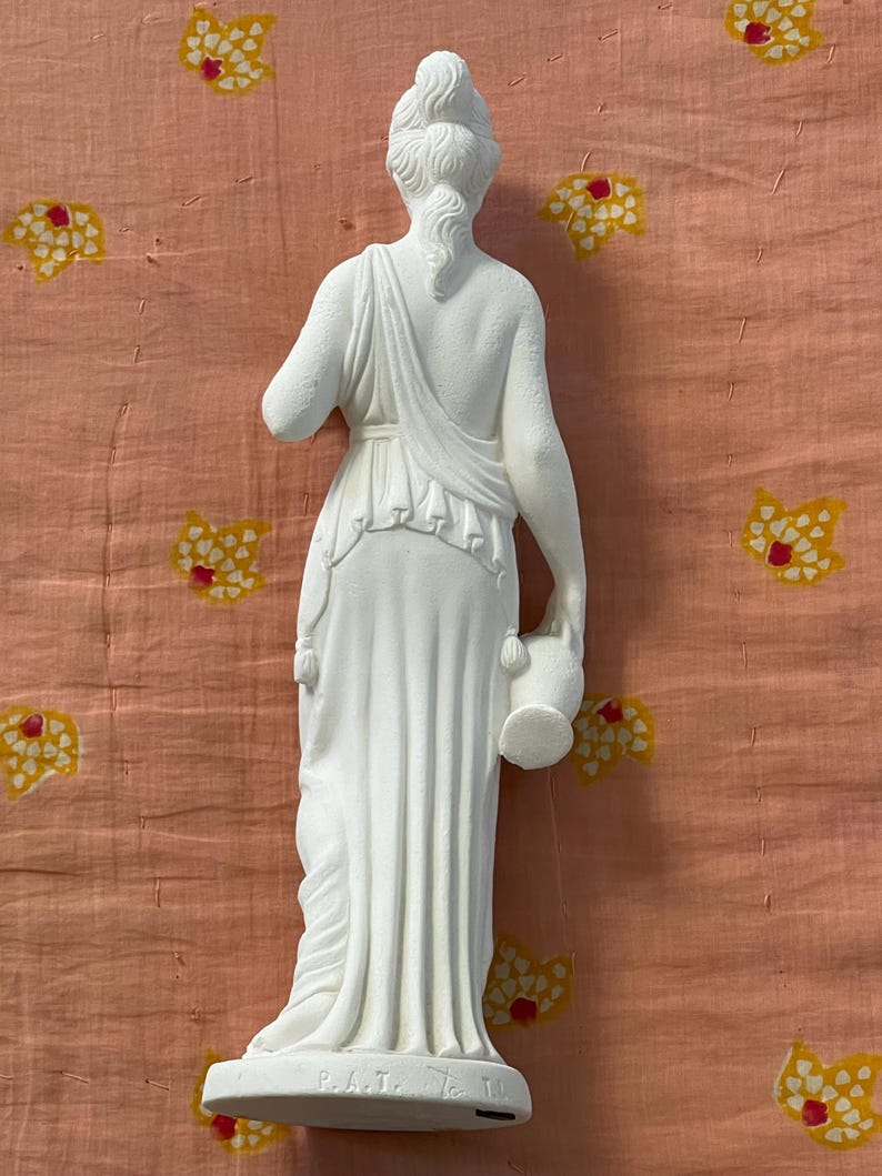 Vintage Hebe Statue Goddess Figure Figurine Classic P.A.T. TL Cup ...