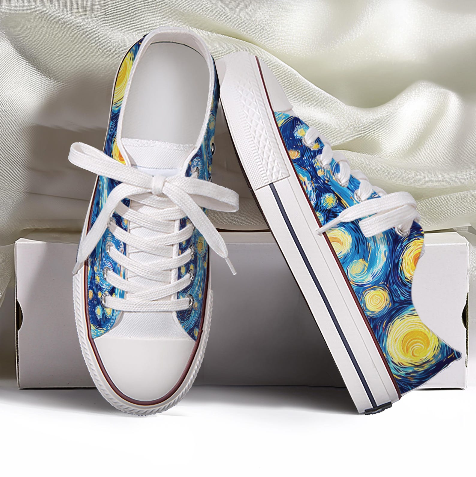 Custom Converse Hand Painted Converse Men's and Women's Sneakers Low ...